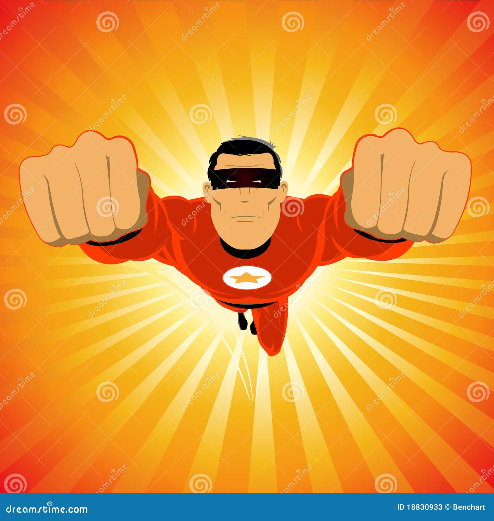 Comico-come il Super-Hero illustrazione vettoriale. Illustrazione di ...