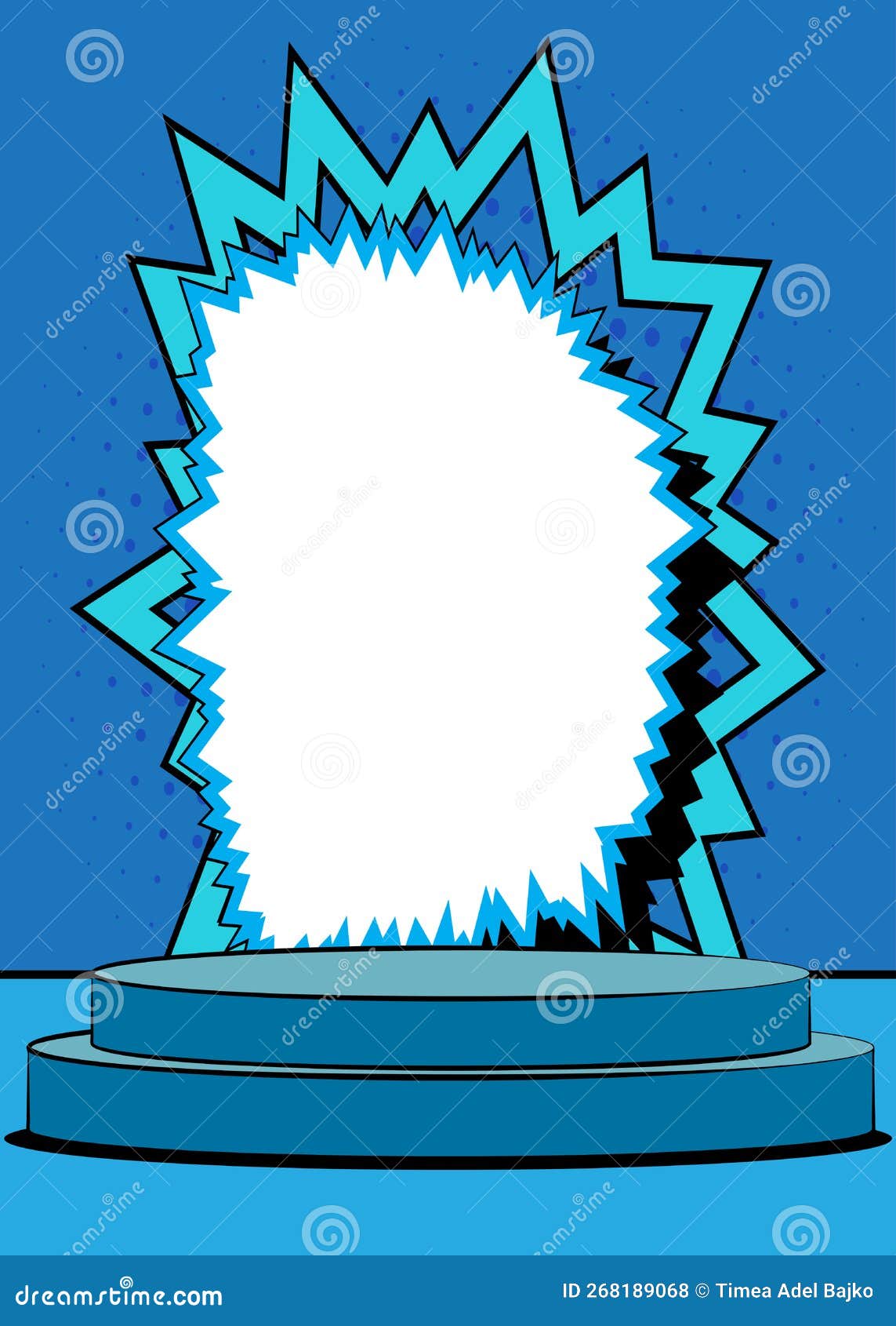 Comics Abstract Platform for Mockup Presentation. Comic Book Product ...