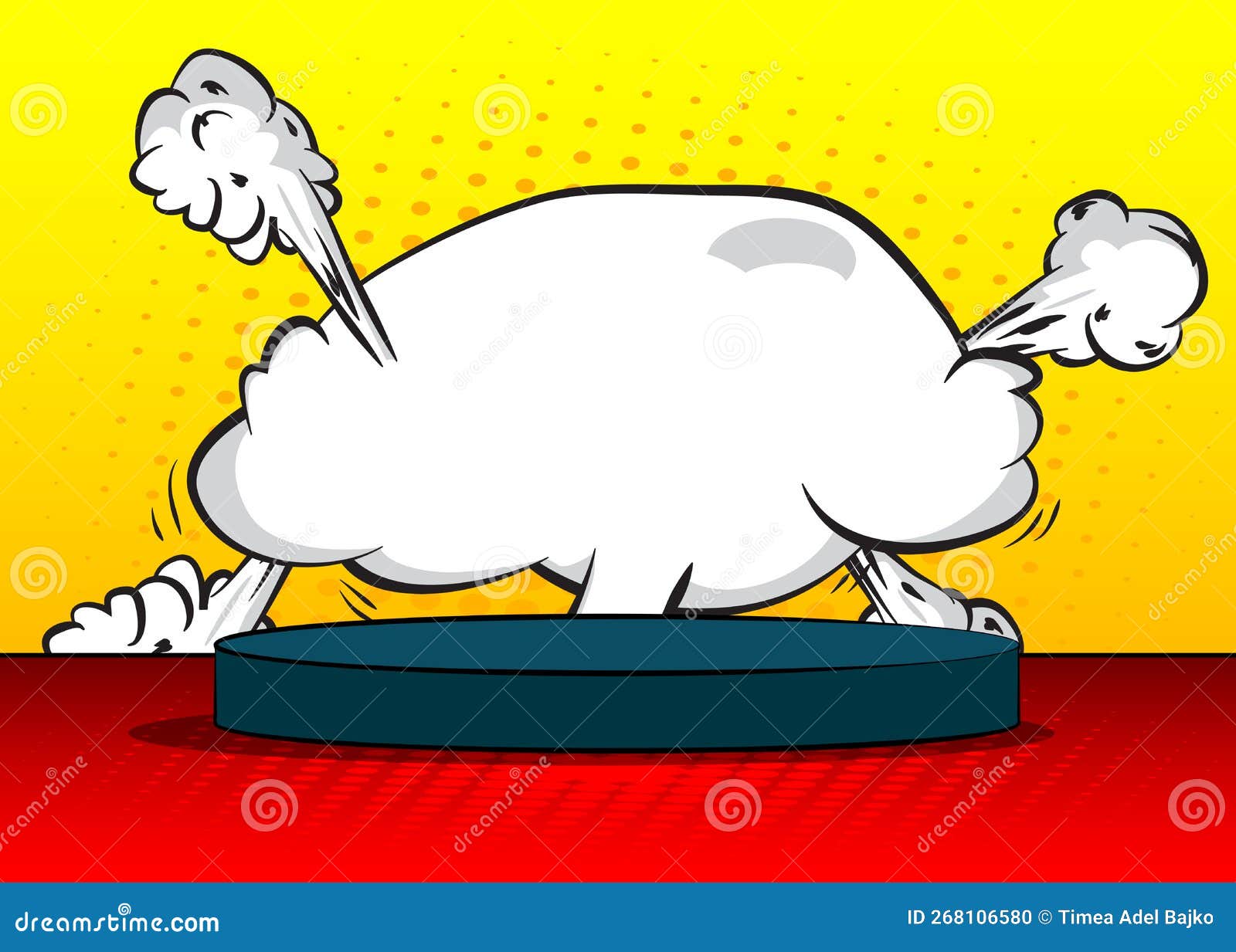 Comics Abstract Product Podium Stage. Comic Book Scene Pedestal or ...