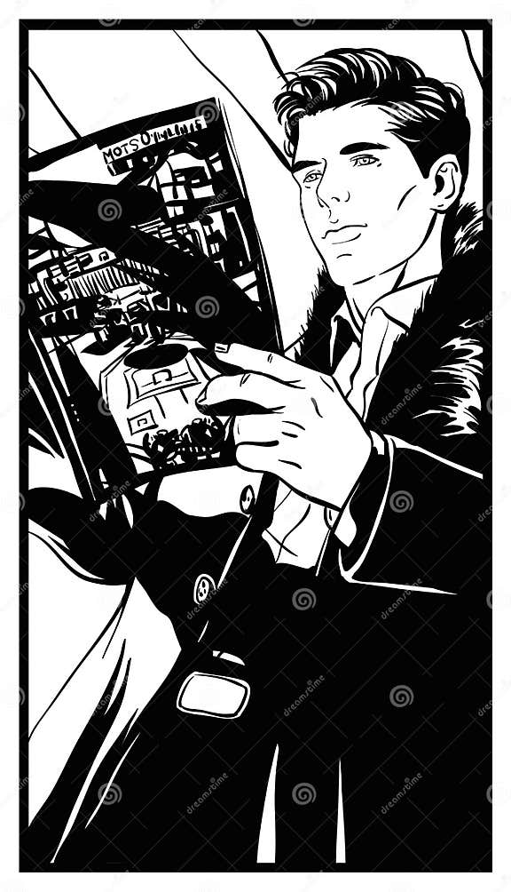 Comics art man stock vector. Illustration of cartoon - 131935167