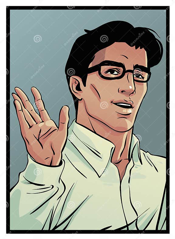 Comics art man stock vector. Illustration of fashion - 124806519