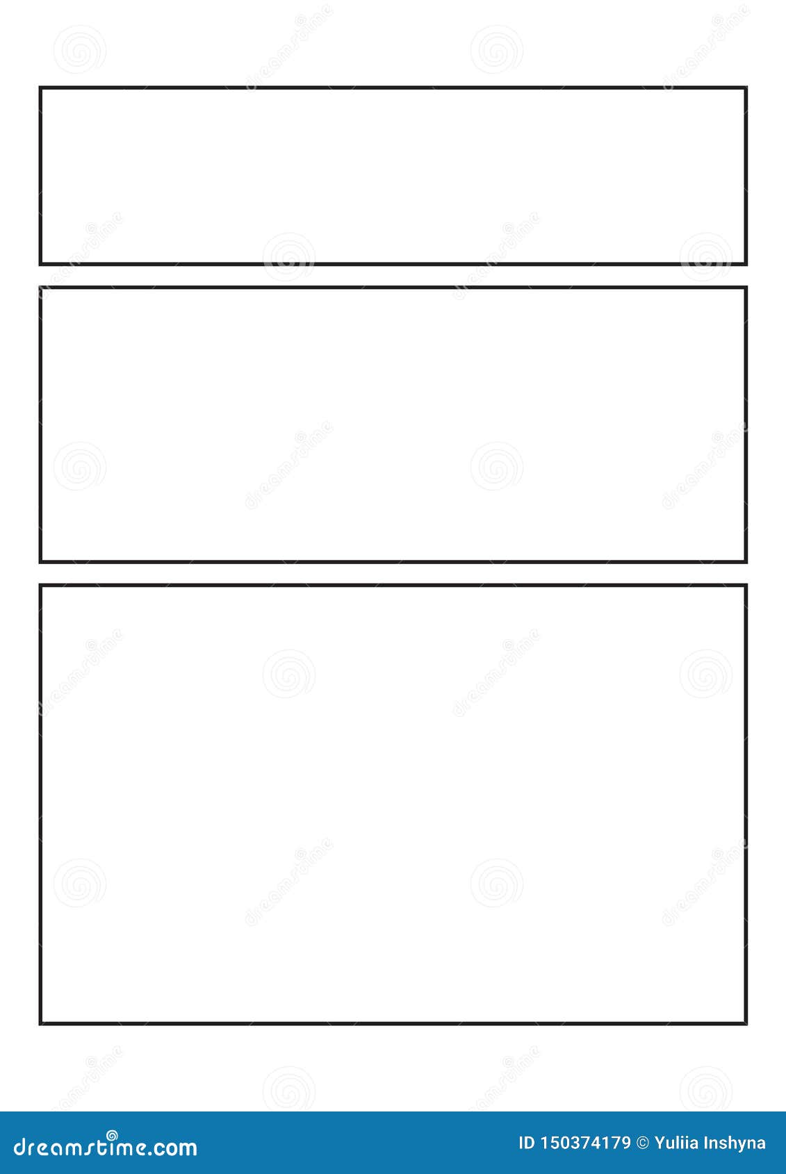 Comics Blank Layout Template Background Cartoon Vector | CartoonDealer ...