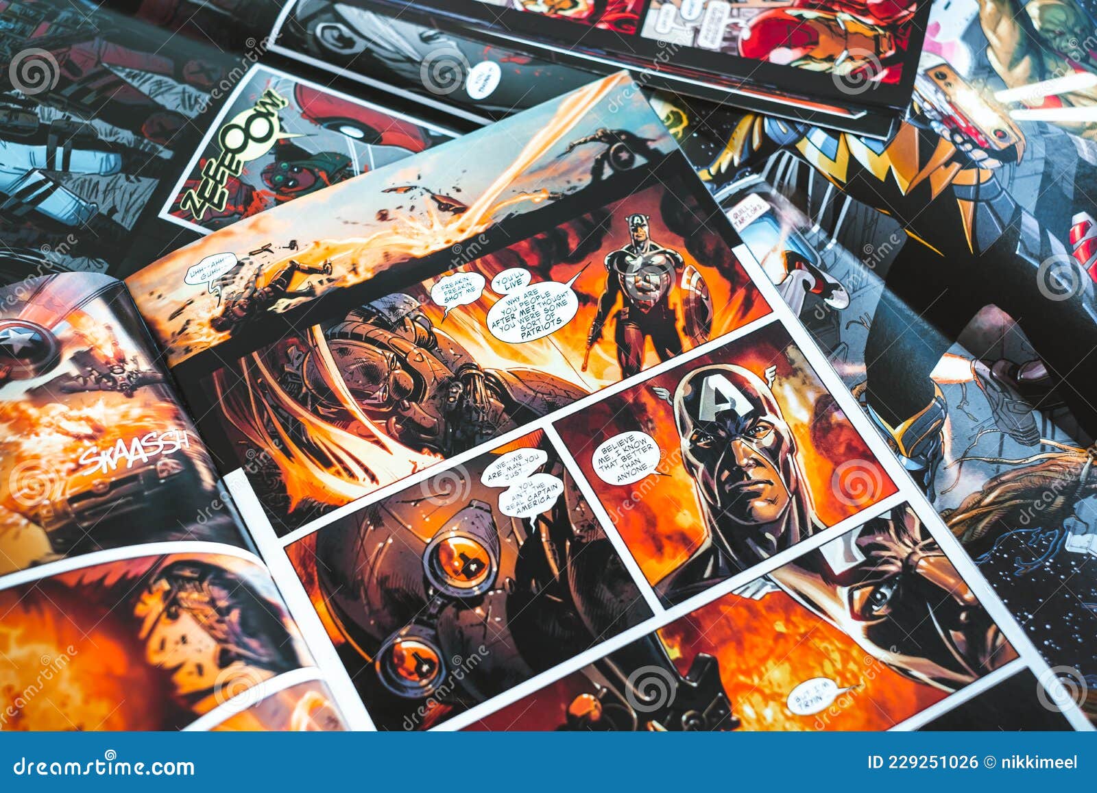 Marvel Comic Book Background