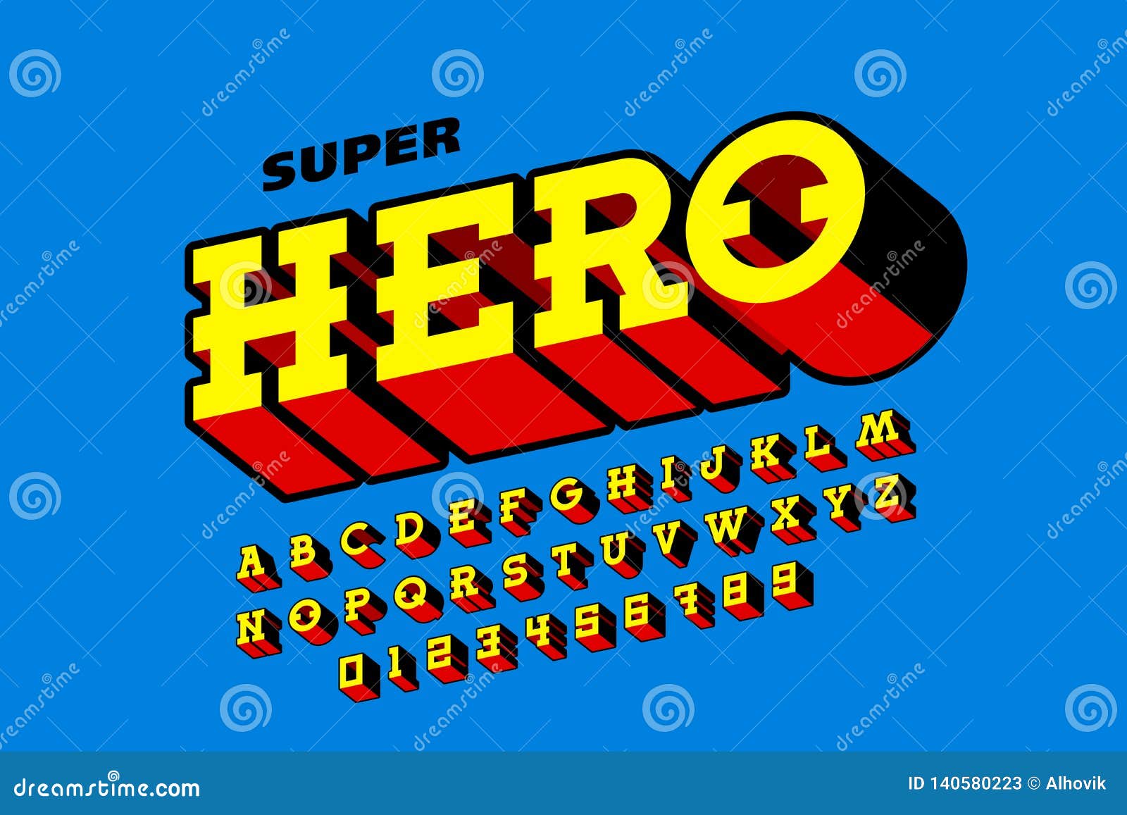 Comic Books Style Font, Super Hero Alphabet Stock Vector - Illustration ...