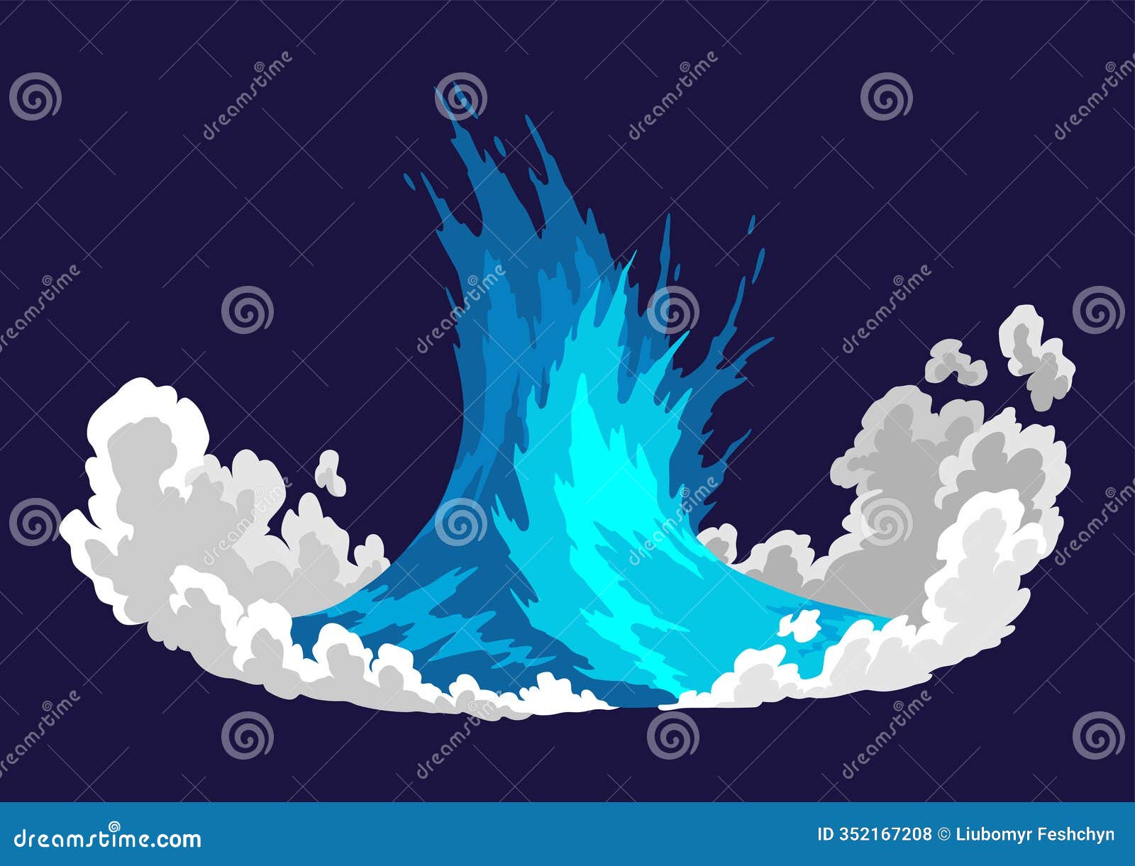 Comics Boom Explosion Icon. Fire Blast Element. Explosive Smoke for ...