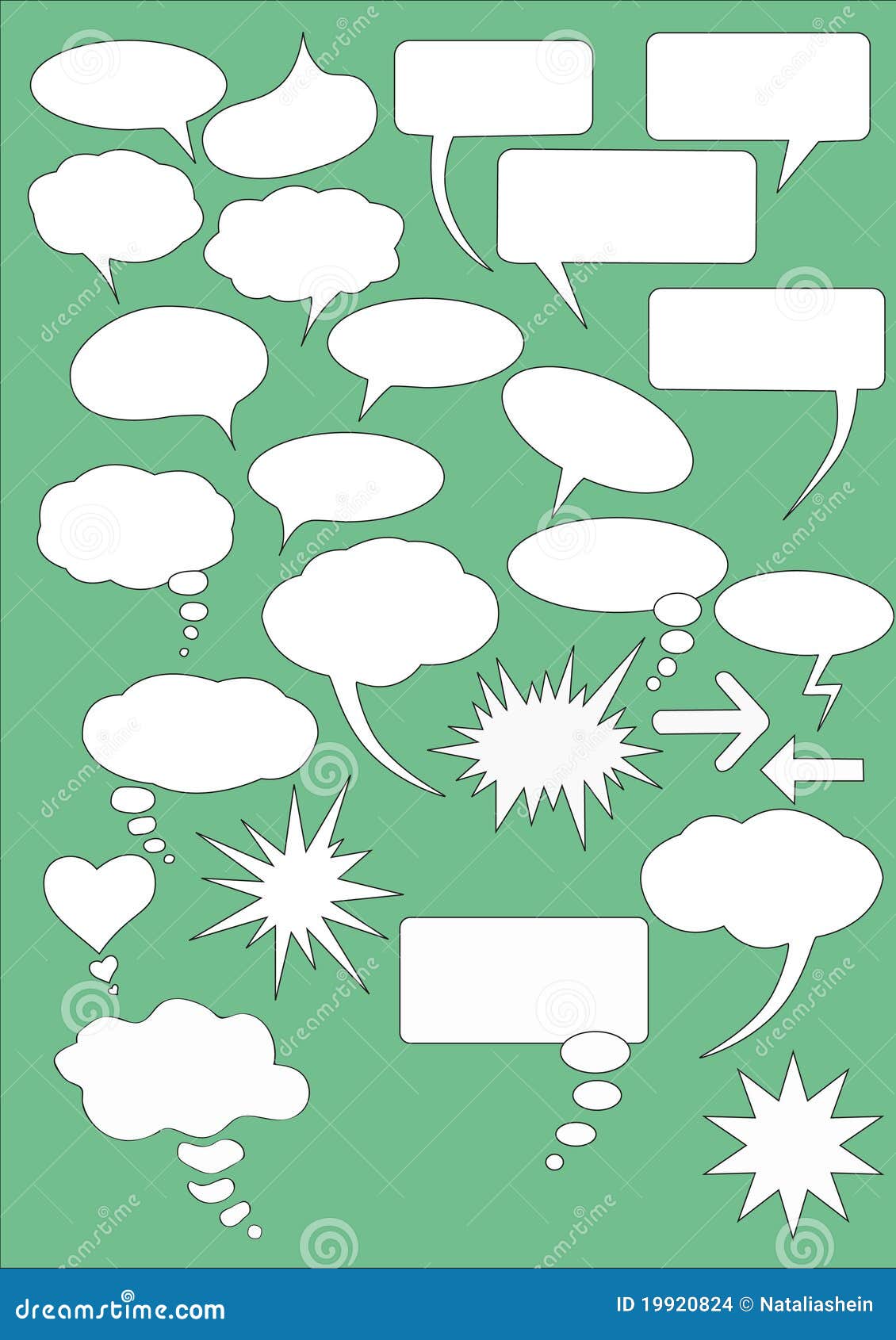Comics Bubbles stock vector. Illustration of cartoon - 19920824