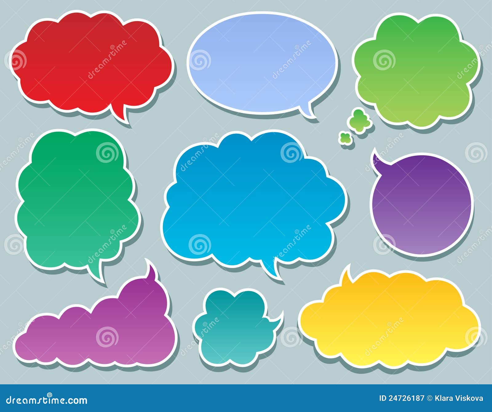 Set Of Comics Bubbles On Sunburst Backgrounds Cartoon Vector ...