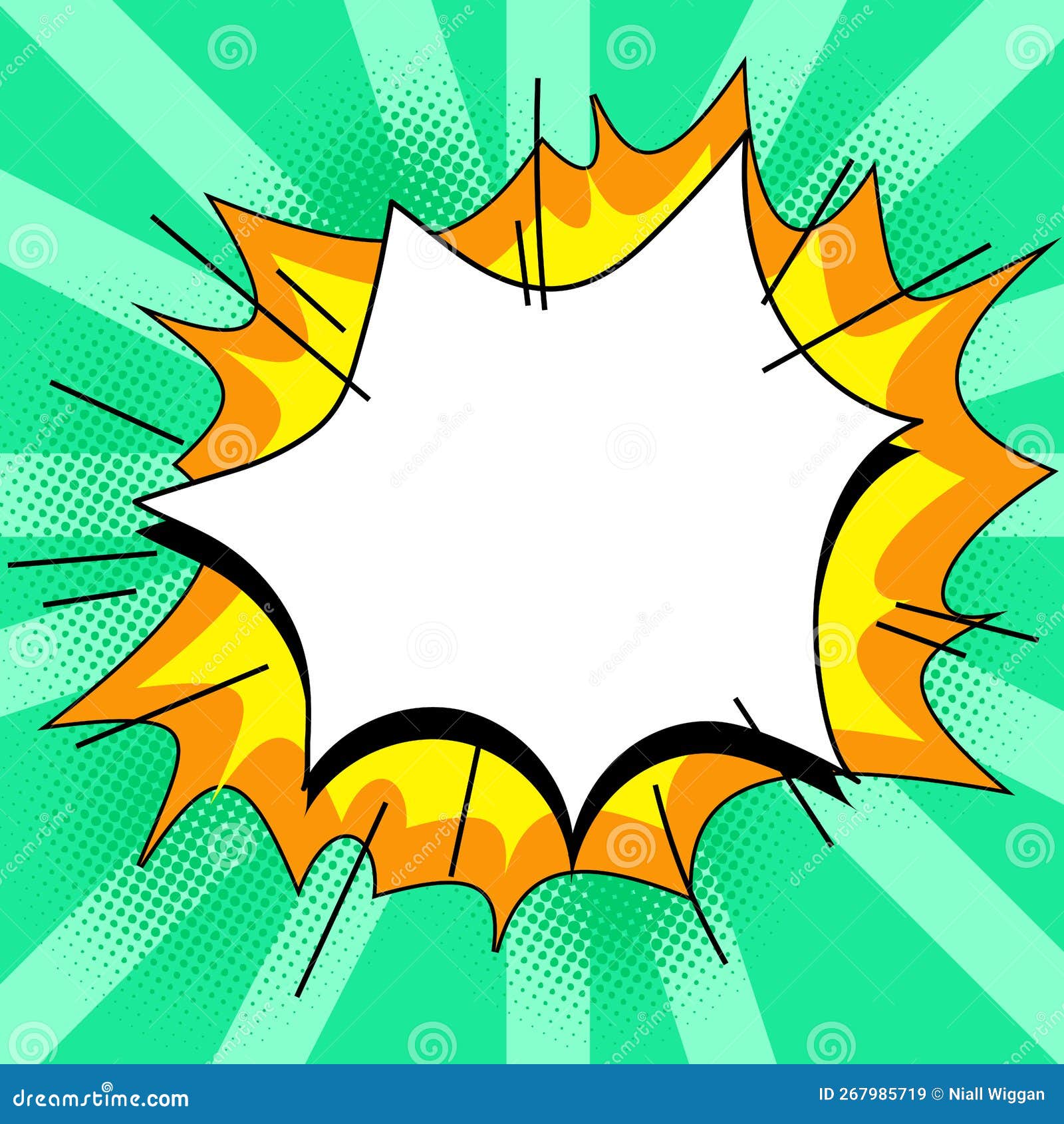 Comics Design Frames. Photo Frame Set with Explosion Bubbles for Add ...