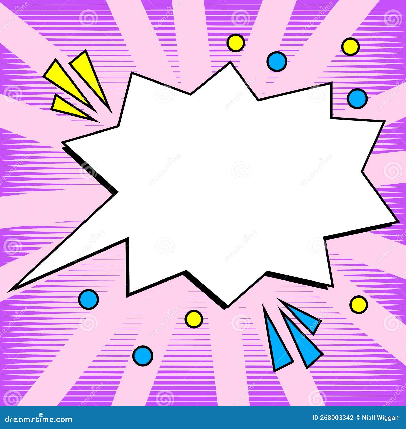 Comics Design Frames. Photo Frame Set with Explosion Bubbles for Add ...