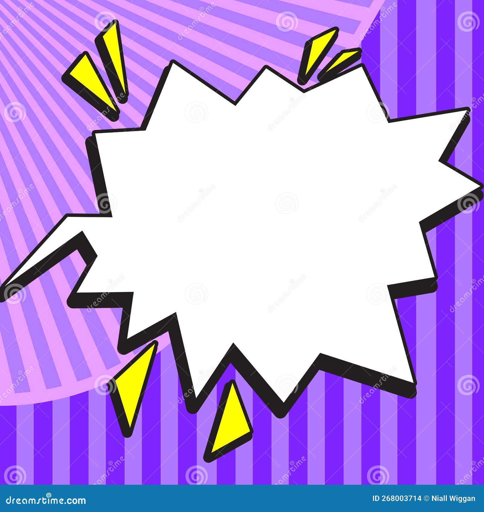 Comics Design Frames. Photo Frame Set with Explosion Bubbles for Add ...