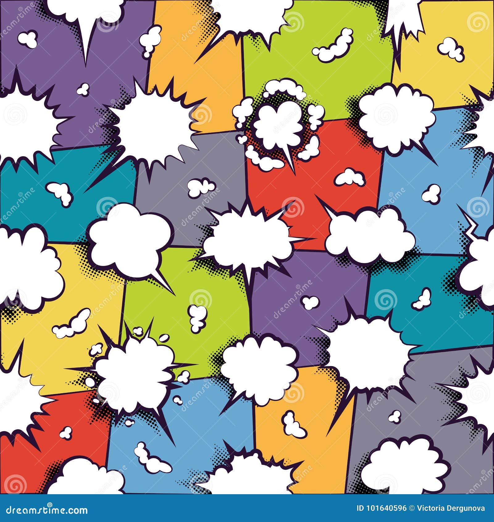Comics Dialog Empty Cloud, Bubble Stock Vector - Illustration of design ...