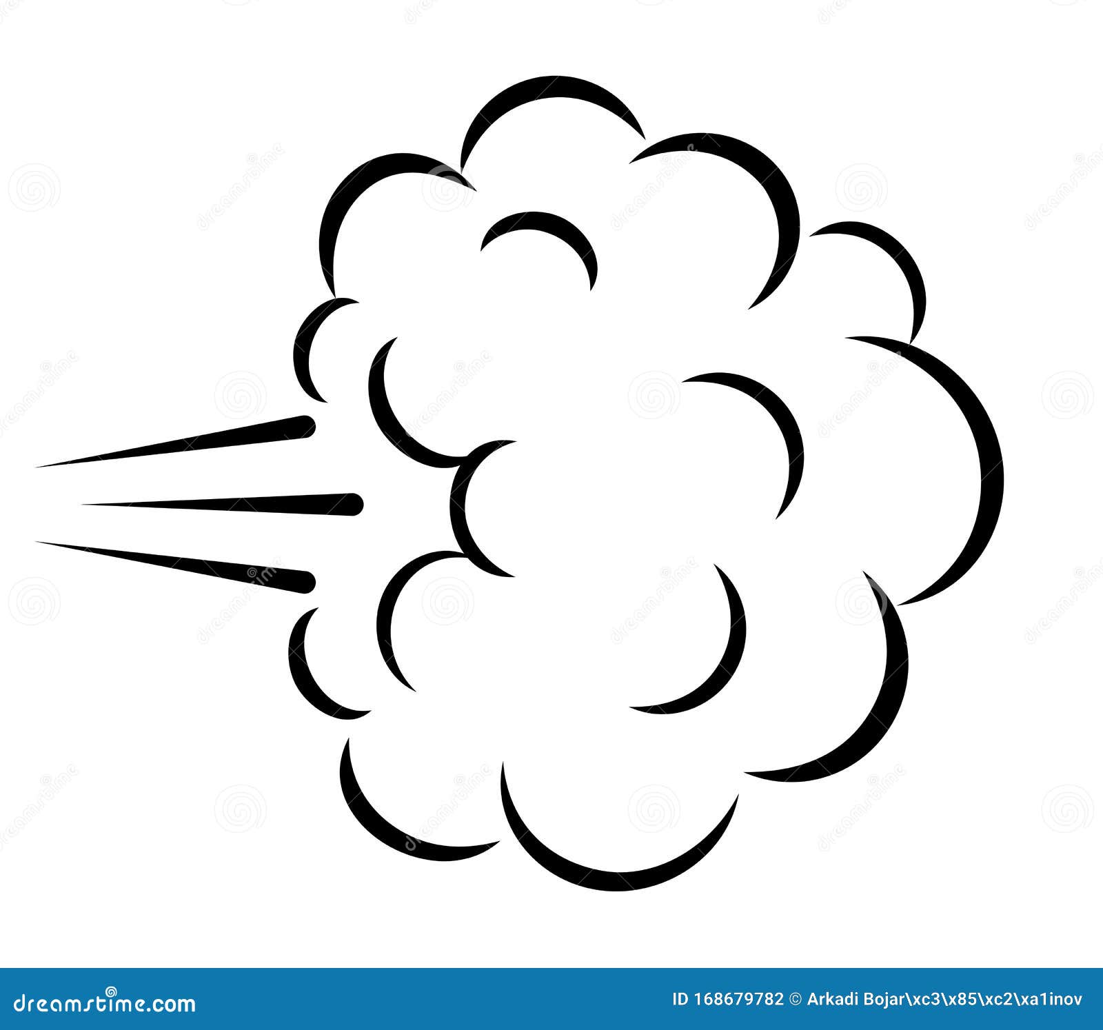 Comics Explosion Cloud Vector Illustration Stock Vector - Illustration ...