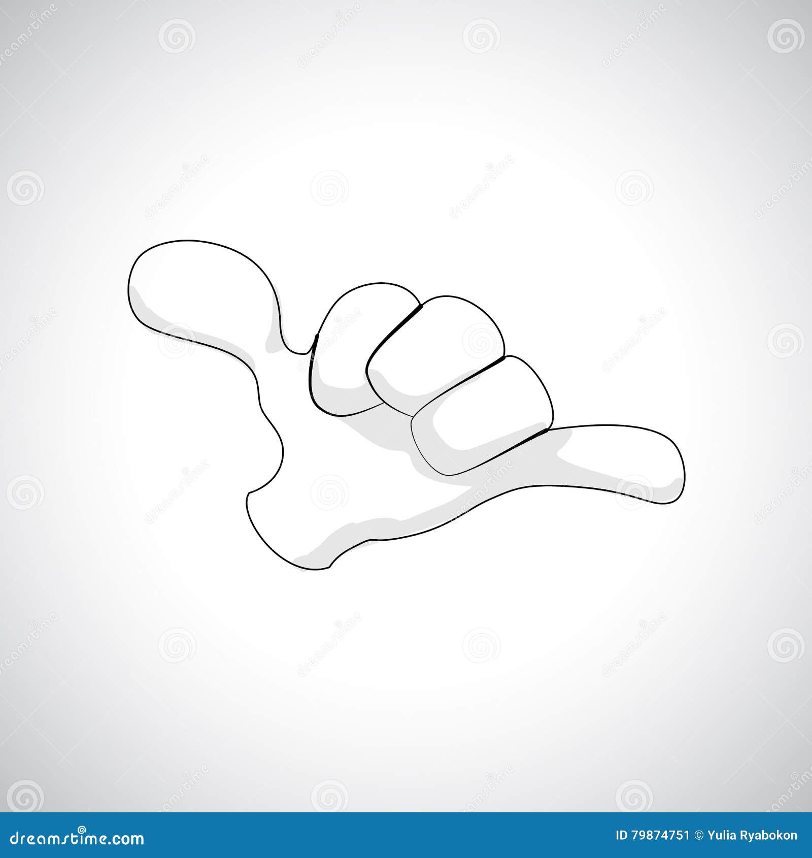 Comics Hand icon stock vector. Illustration of direction - 79874751