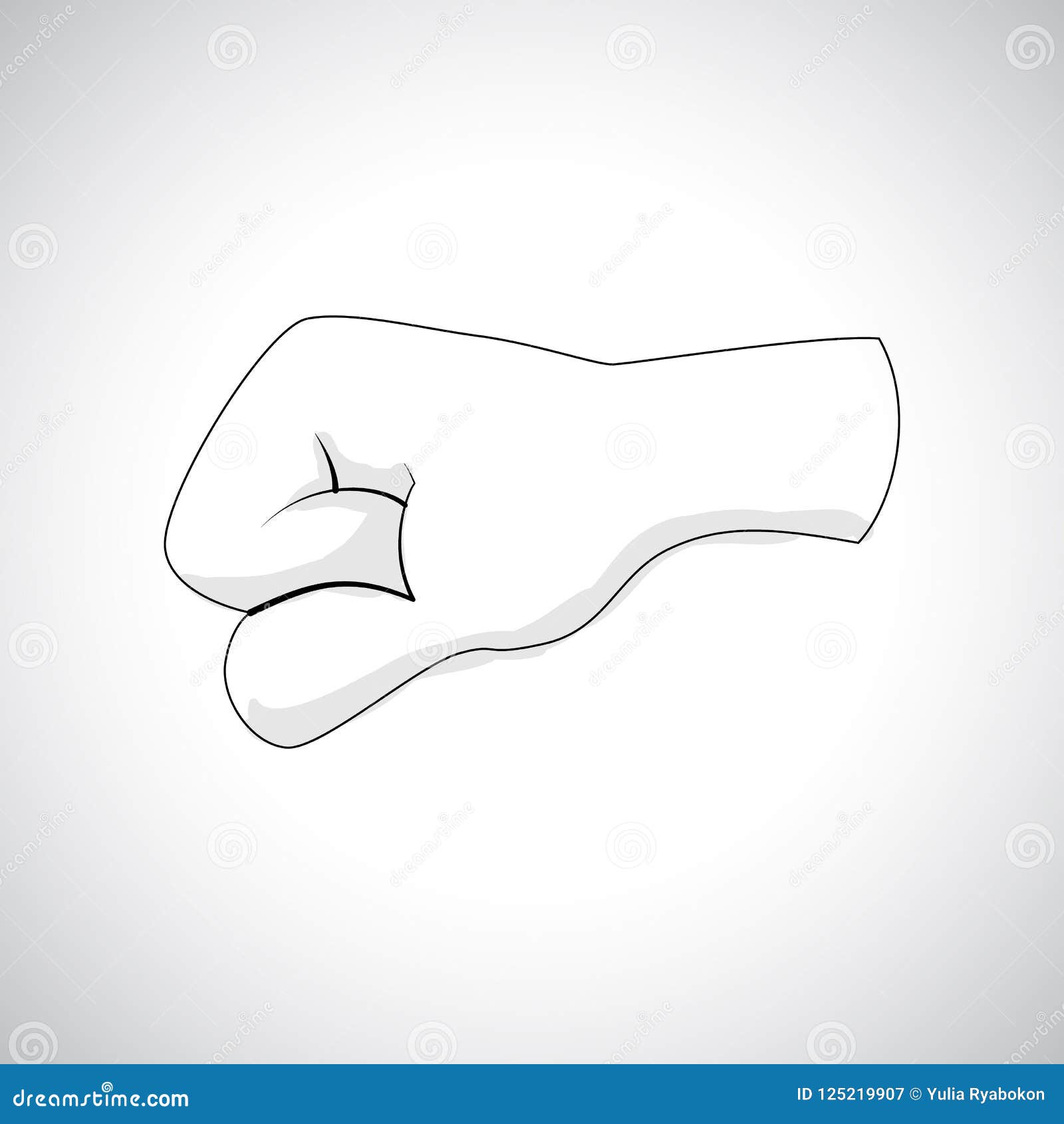 Comics Hand icon stock illustration. Illustration of signal - 125219907