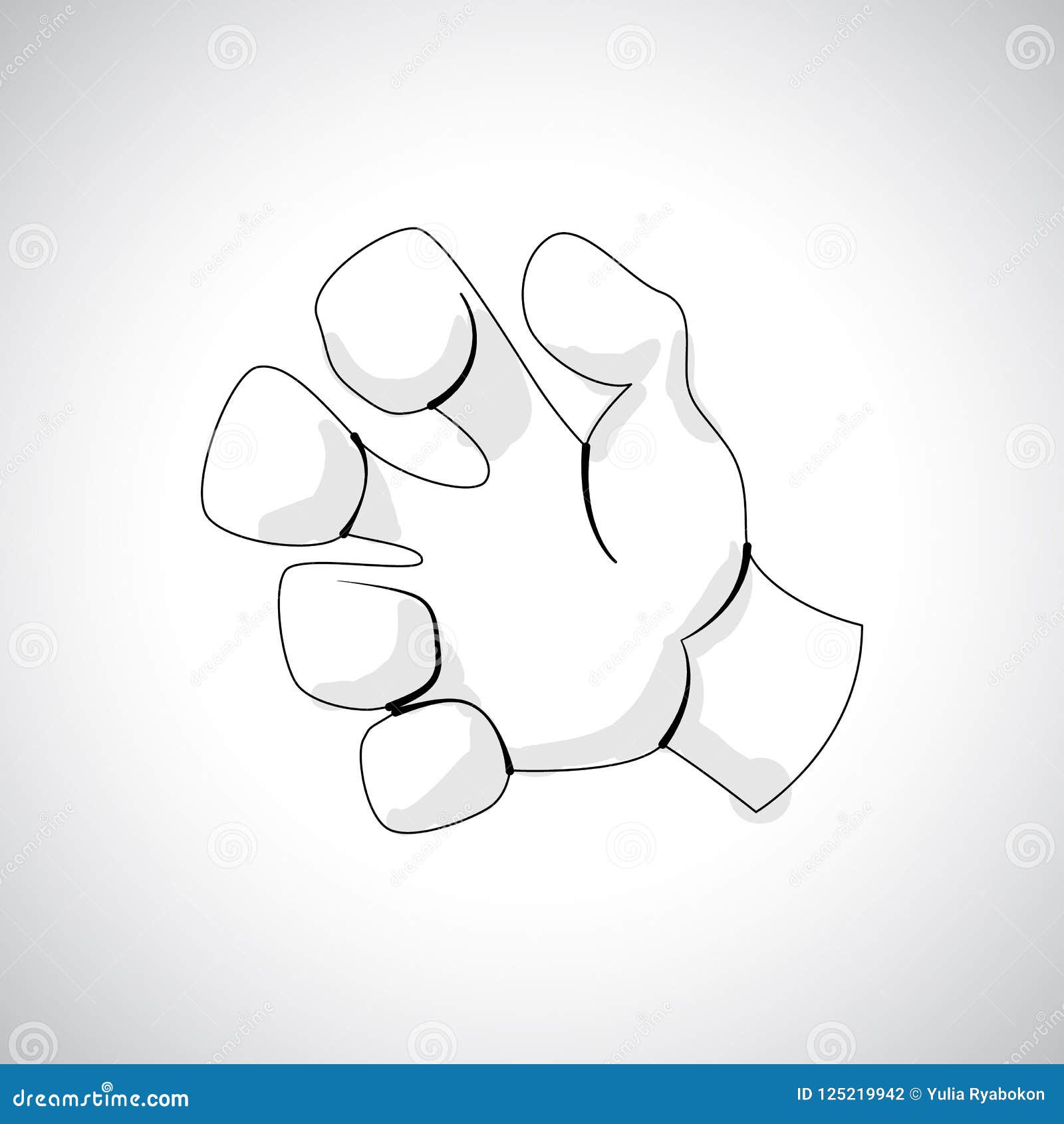 Comics Hand icon stock illustration. Illustration of pointer - 125219942