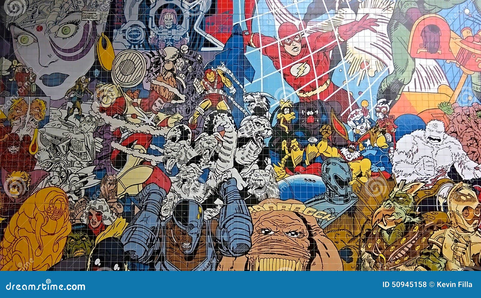 Comics-Mosaik-Kunst redaktionelles stockfoto. Bild von comics - 50945158