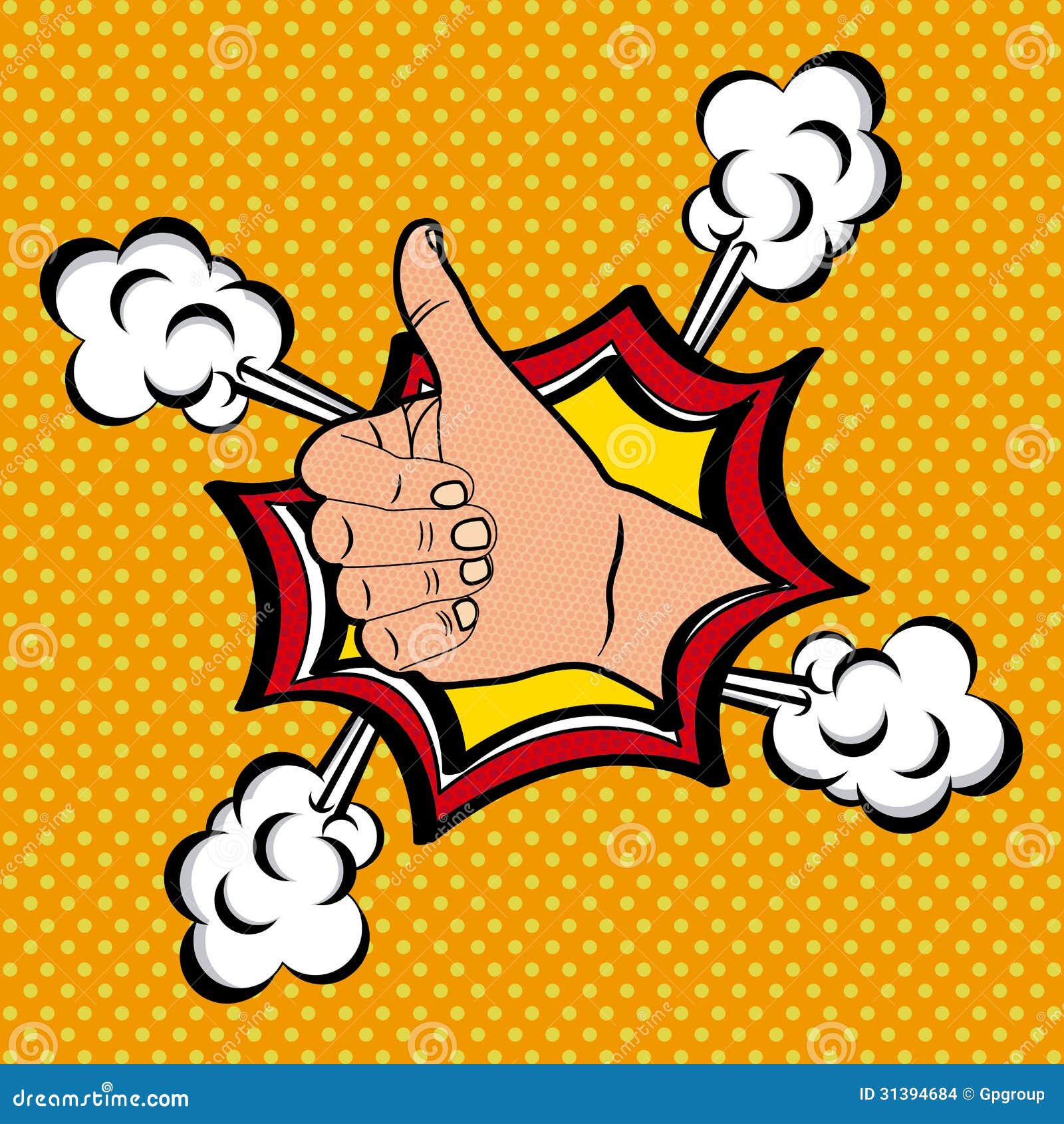 Boy Who Is Good At Cartooning Gives A Sign Vector Illustration ...