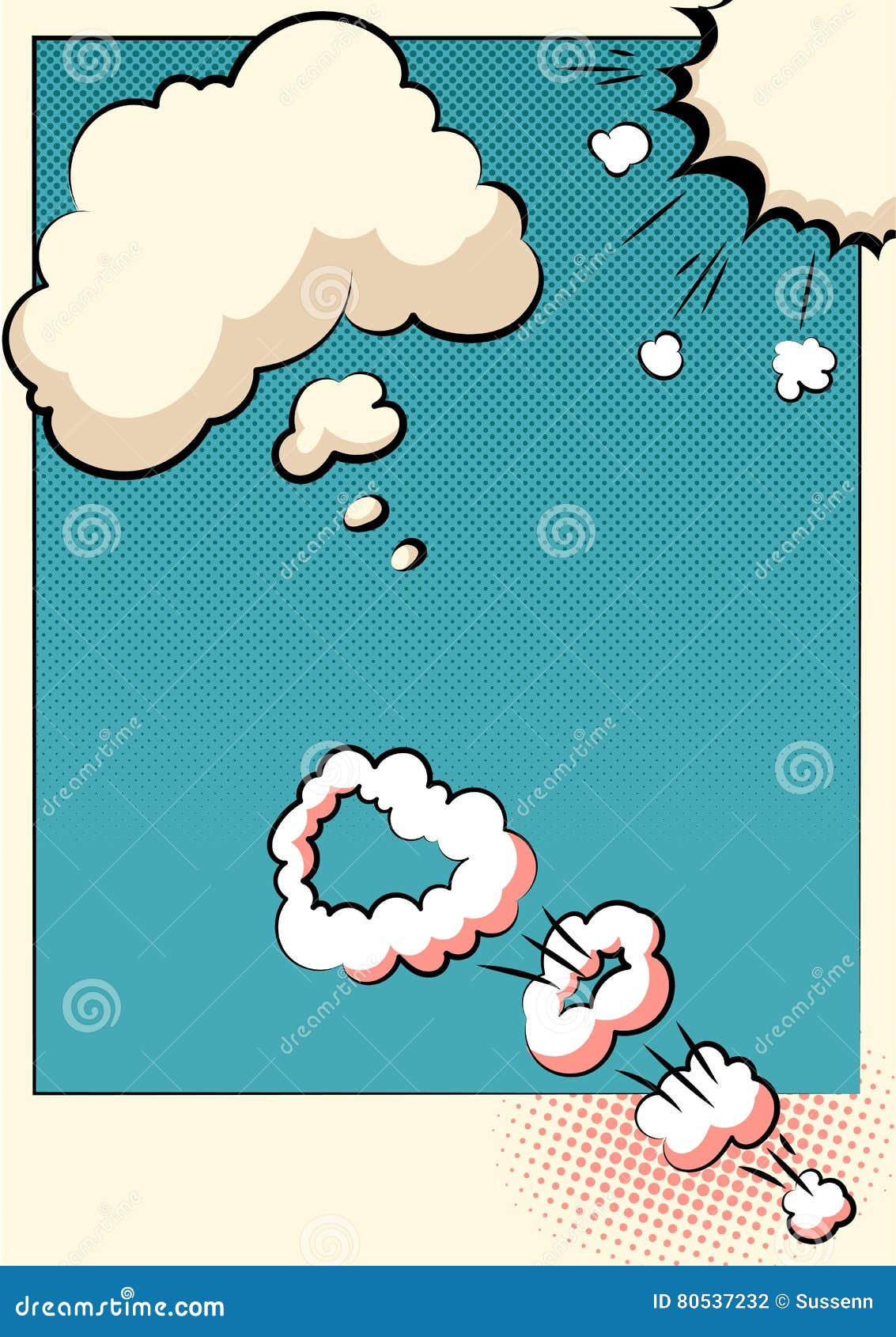 Comics Page Template stock illustration. Illustration of drawing - 80537232