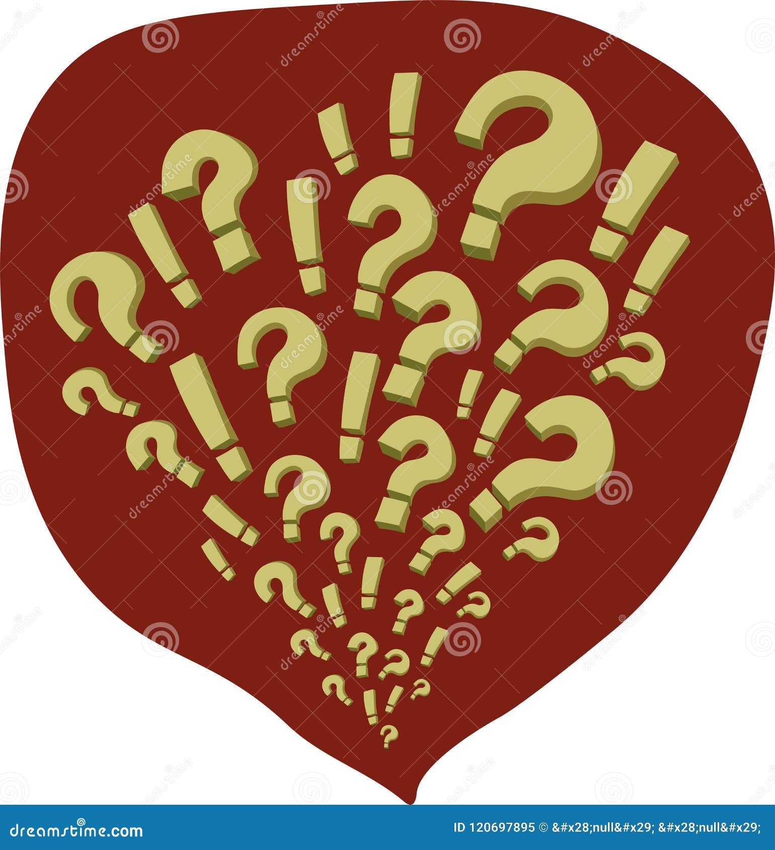 Comics with Questions and Exclamation Marks in a Red Bubble Stock ...