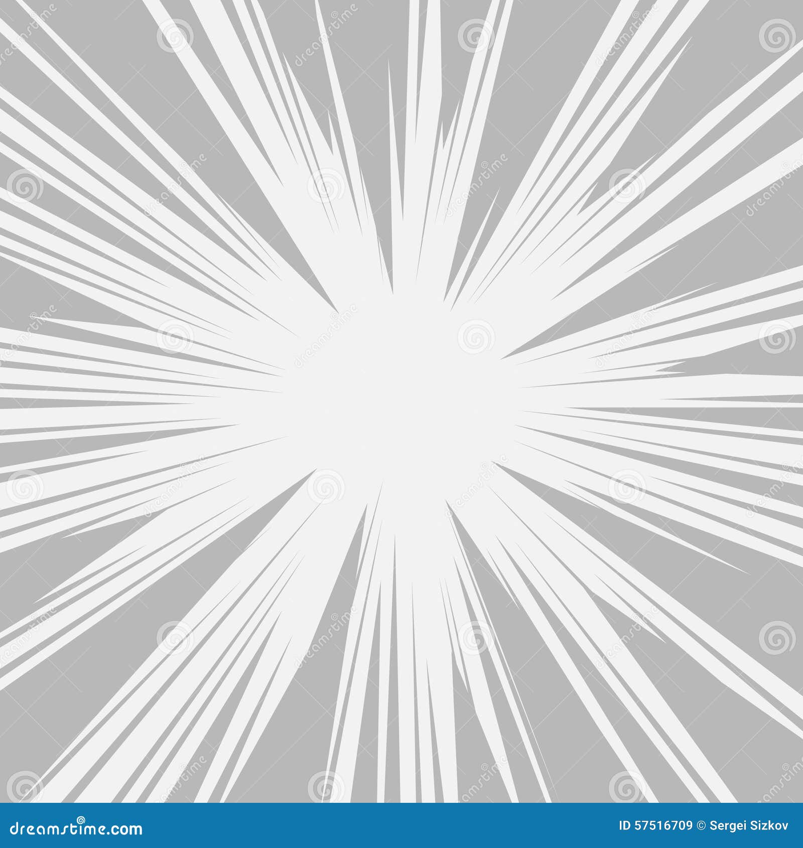 Comics Radial Speed Lines Graphic Effects. Vector Stock Vector ...