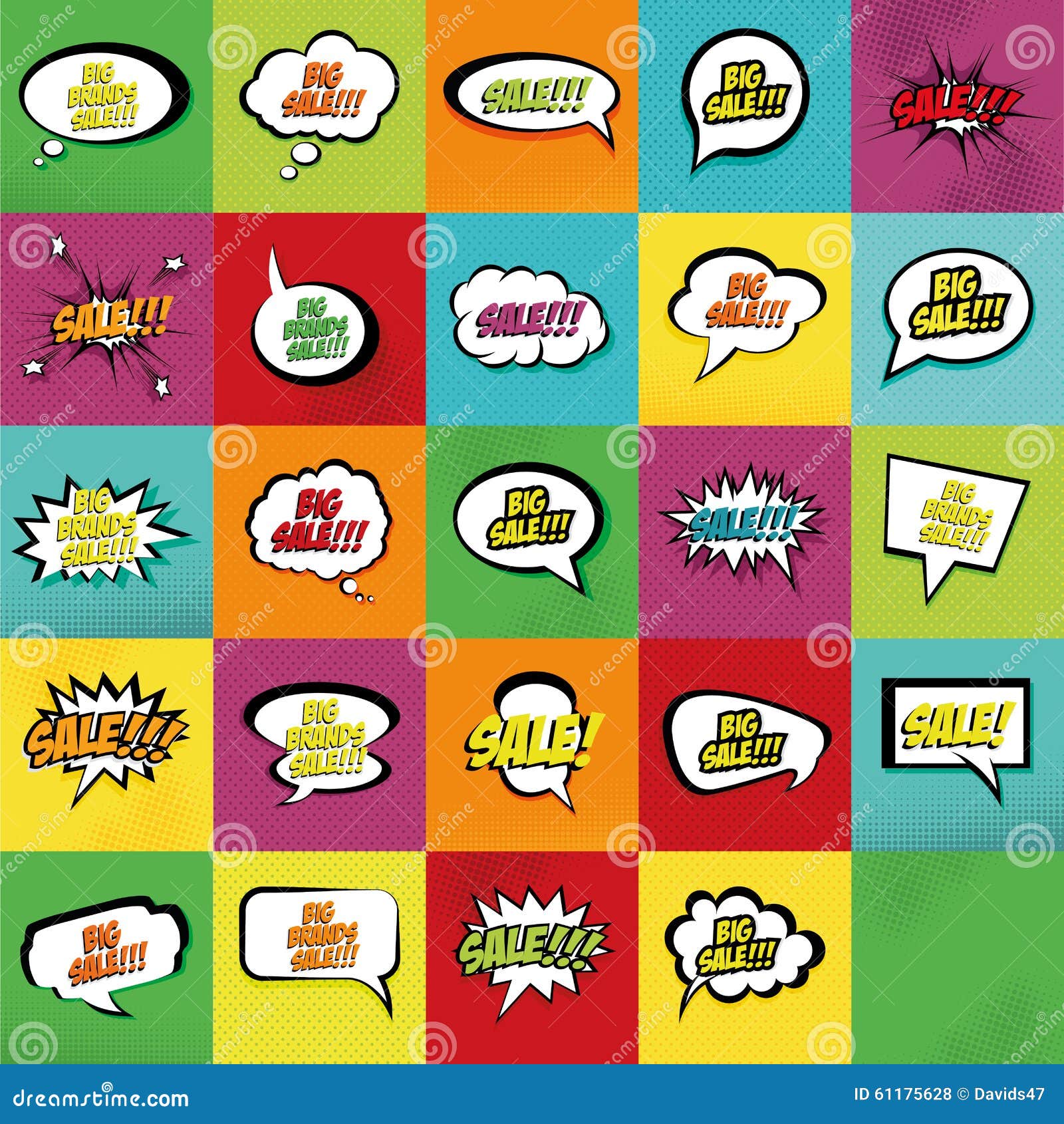 Comics stock vector. Illustration of expression, sign - 61175628