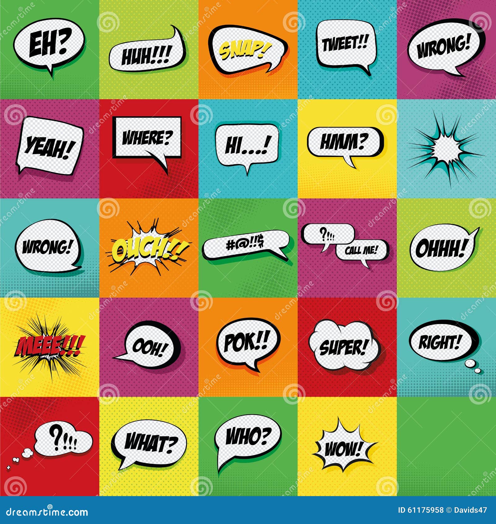 Comics stock vector. Illustration of background, sign - 61175958