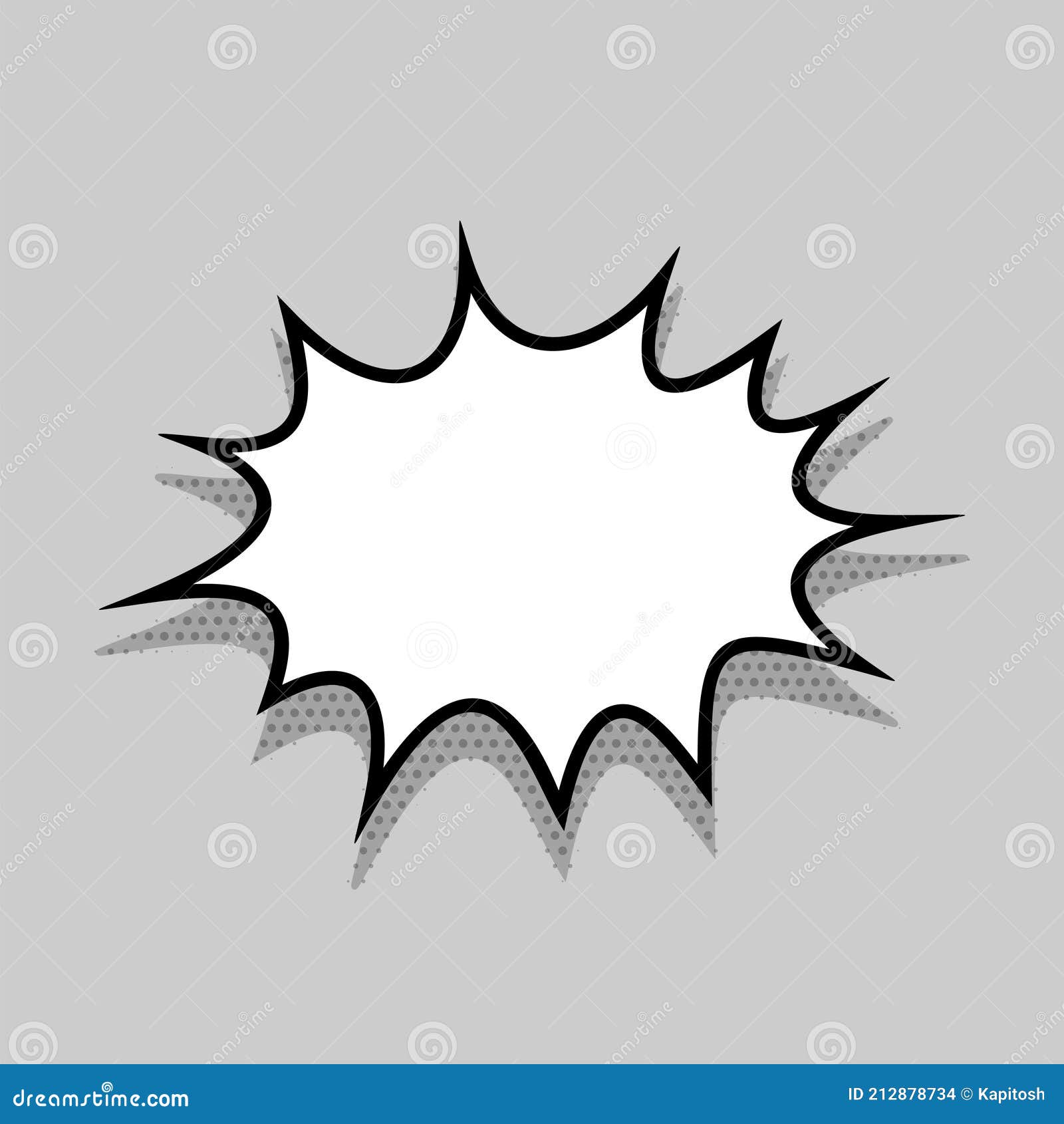 Comics Speech Bubble for Text Stock Vector - Illustration of speak ...