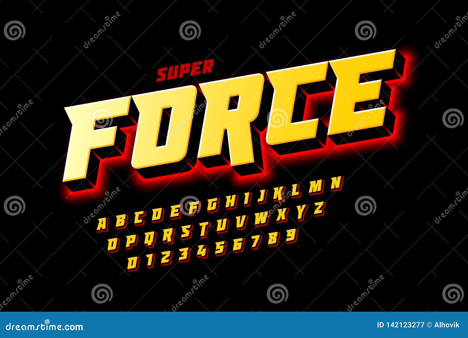 Comics style font design stock vector. Illustration of hero - 142123277