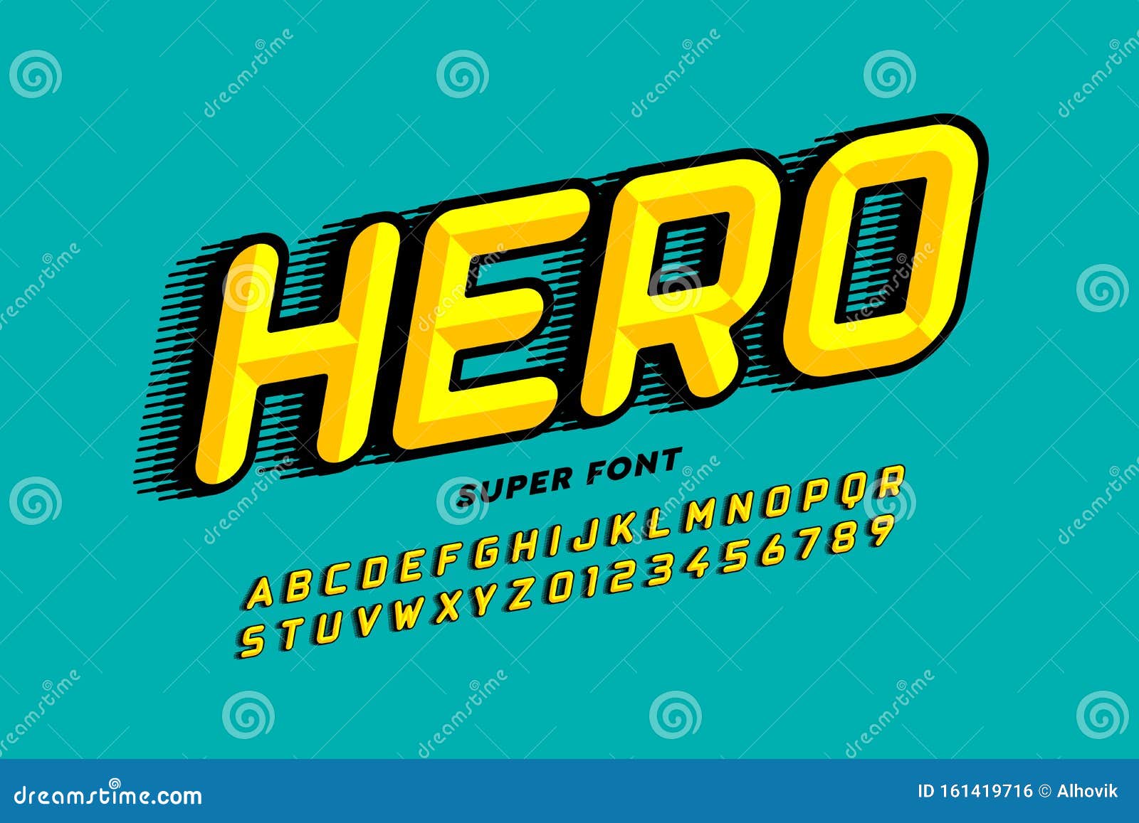 Comics Style Font Design, Super Hero Alphabett Stock Vector ...