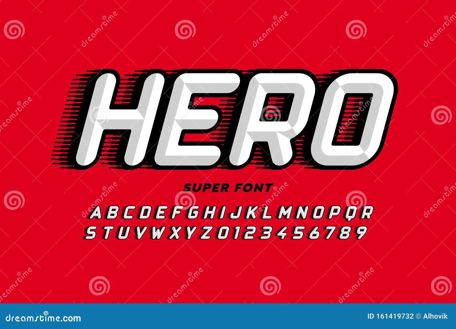 Comics Style Font Design, Super Hero Stock Vector - Illustration of ...
