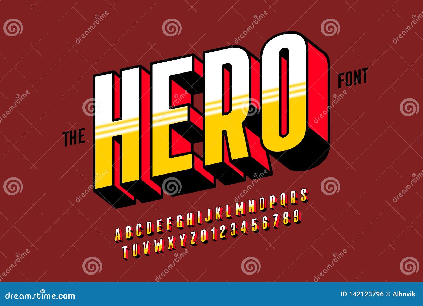 Comics Style Font Design, Superhero Inspired Alphabet Vector ...