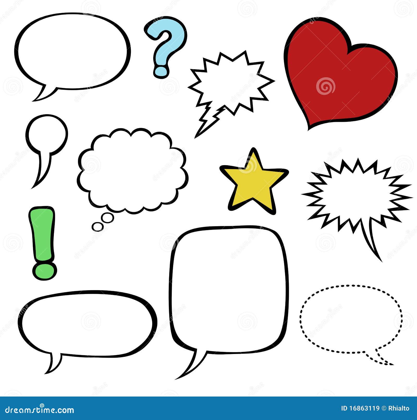 Comics Style Speech Bubbles Vector Illustration | CartoonDealer.com ...