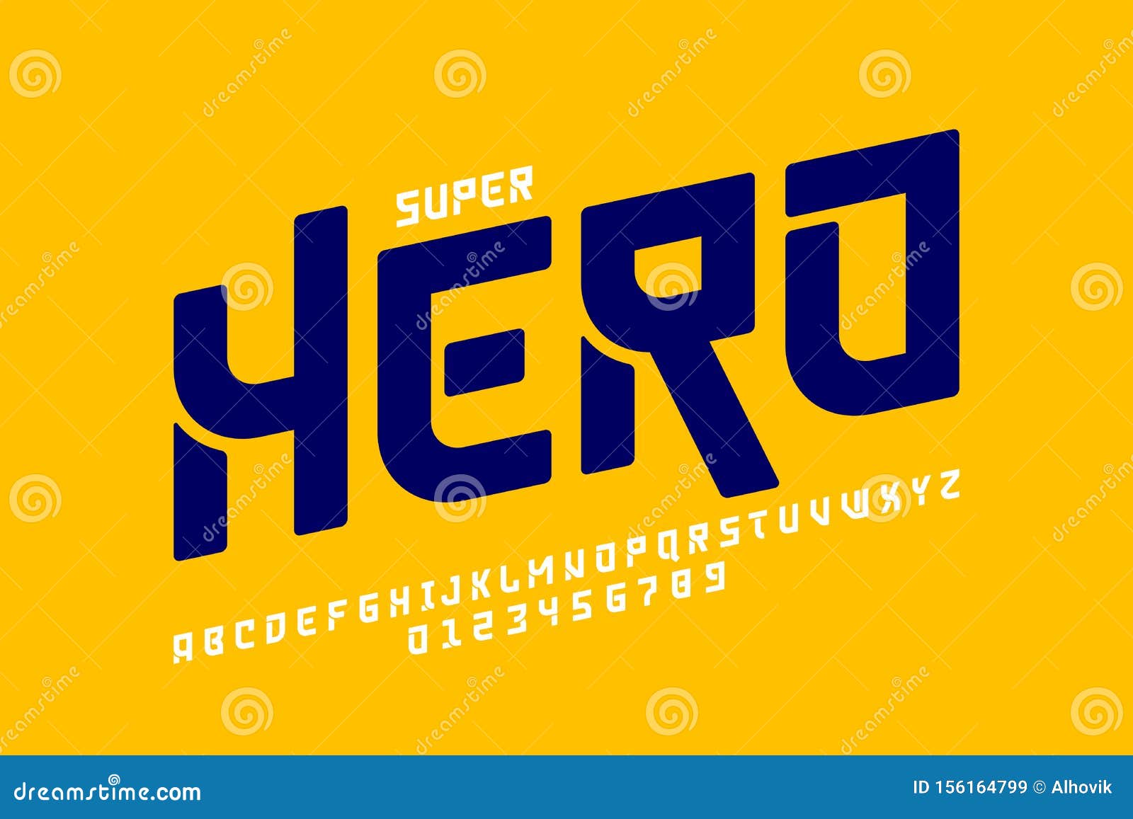 Comics Super Hero Style Font Stock Vector - Illustration of sign, book ...