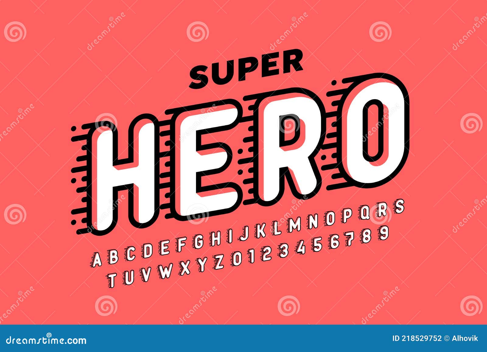 Comics Super Hero Style Font Design Stock Vector - Illustration of ...