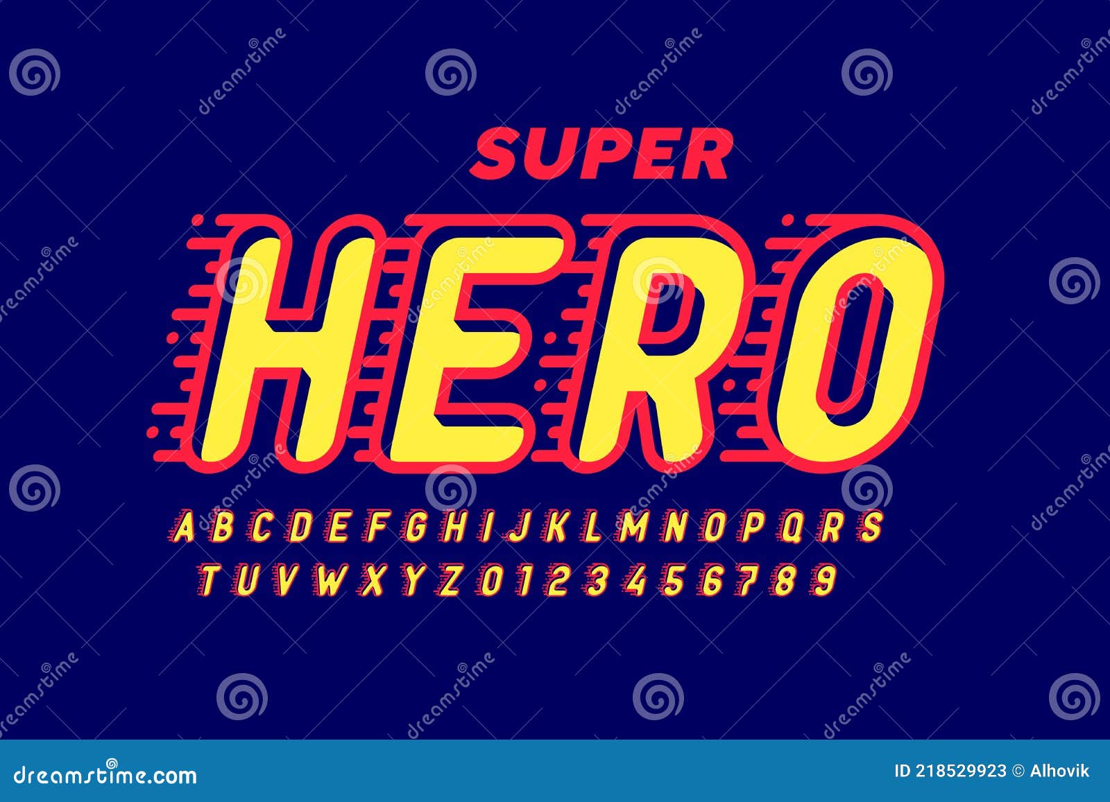Comics Super Hero Style Font Design Stock Vector - Illustration of quot ...