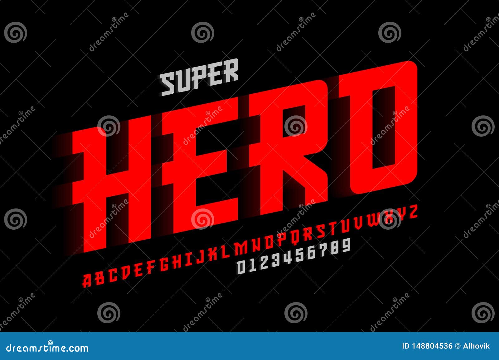 Superhero Font Cartoon Vector | CartoonDealer.com #150867861