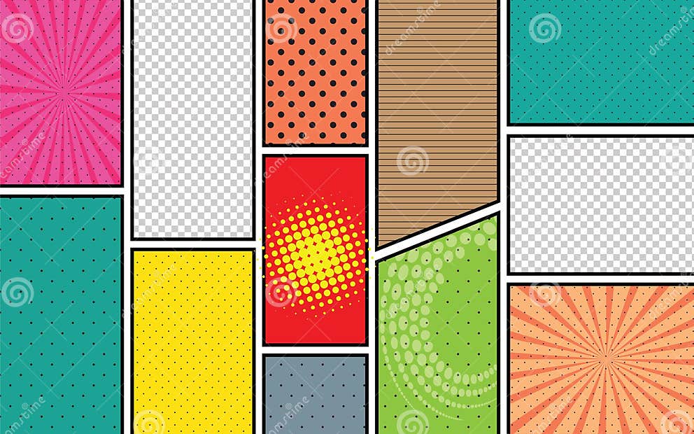 Comics Template. Vector Comic Book Illustration Stock Vector ...