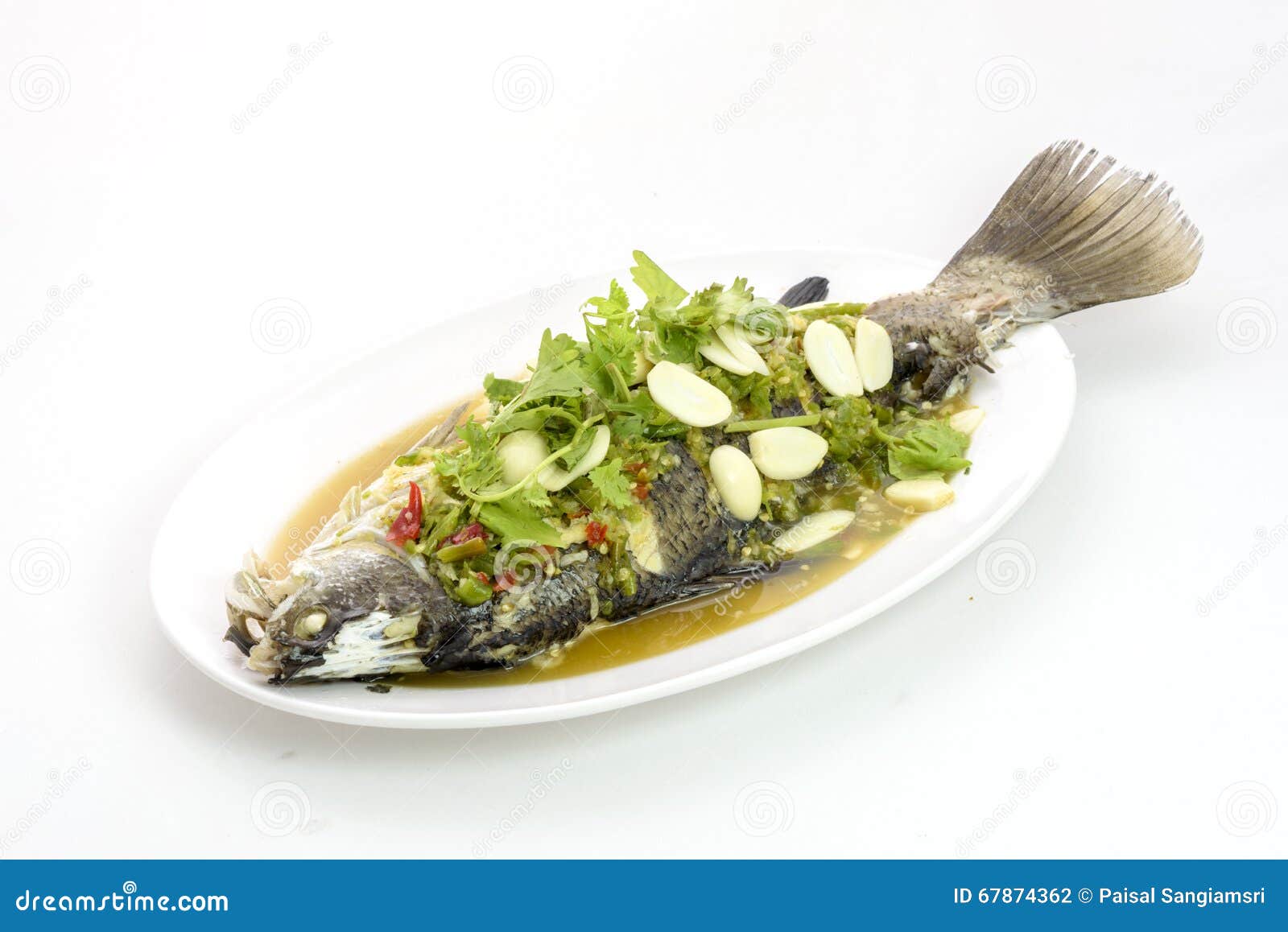 Comida China Amarga Y Dulce En El Fondo Blanco Foto de archivo - Imagen ...