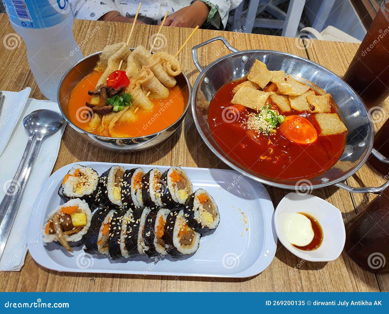 Comida Coreana No Restaurante Coreano Imagem de Stock - Imagem de ...