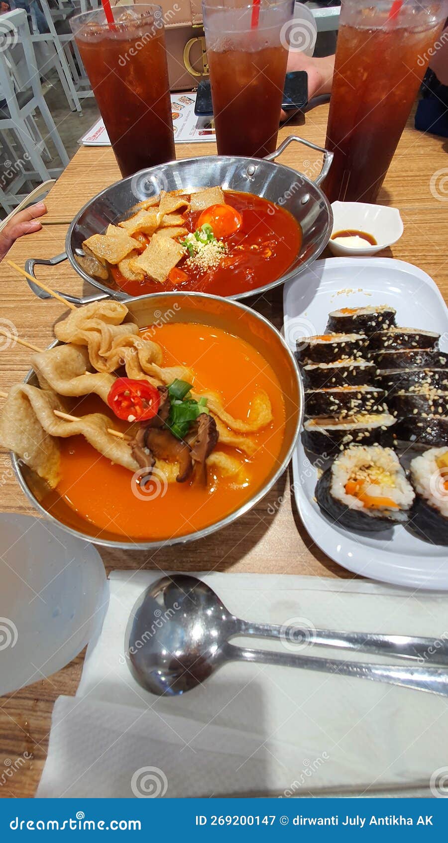 Comida Coreana No Restaurante Coreano Imagem de Stock - Imagem de ...
