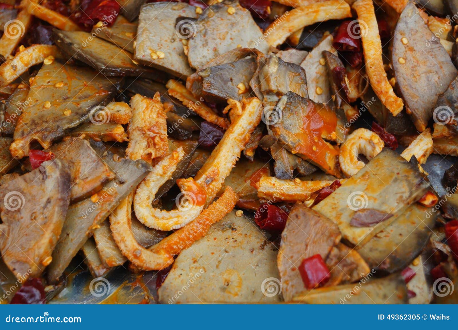 Comida De La Gente De Mongolia, Menudencias De La Carne De Vaca Imagen ...