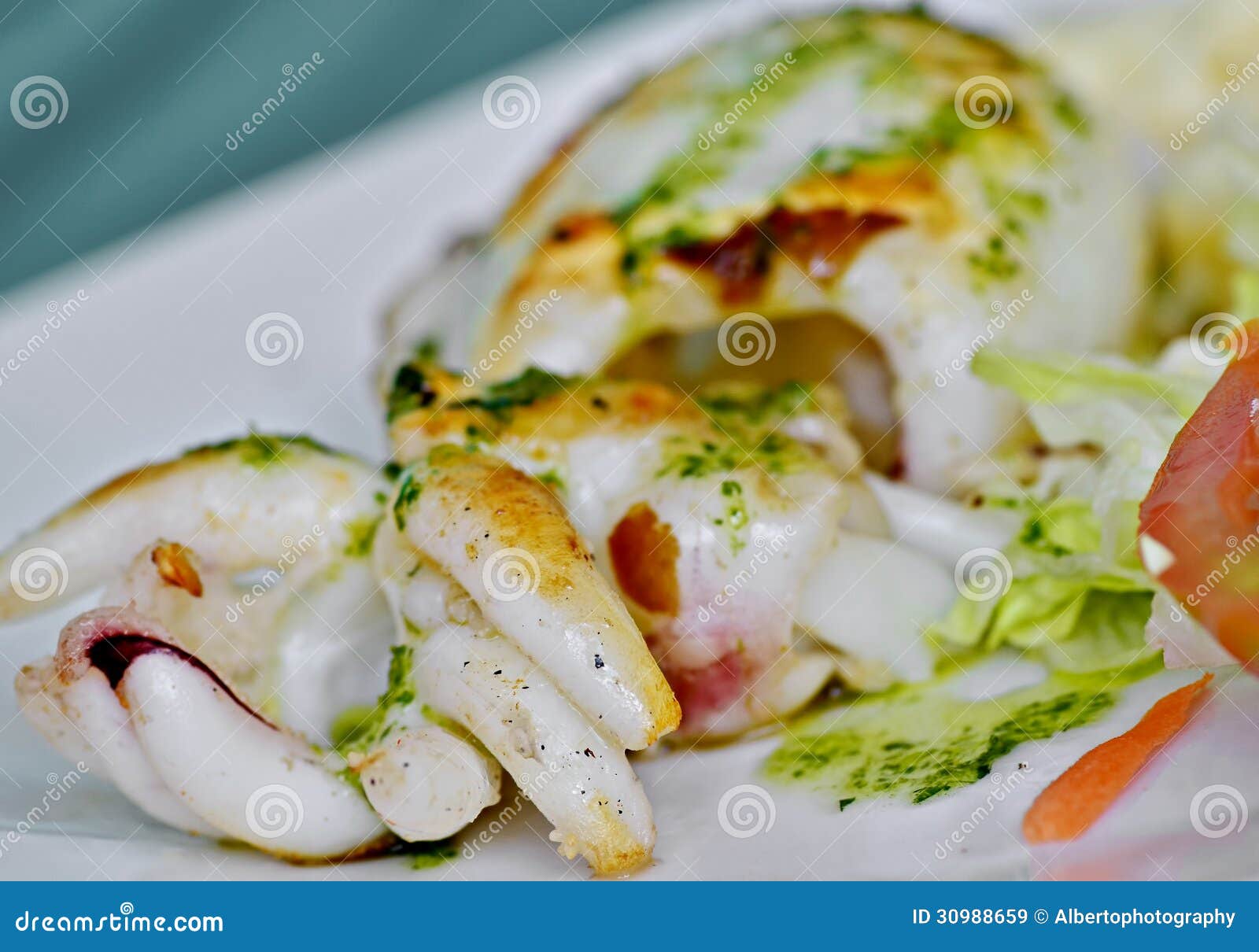 Comida de la sepia imagen de archivo. Imagen de pescados - 30988659