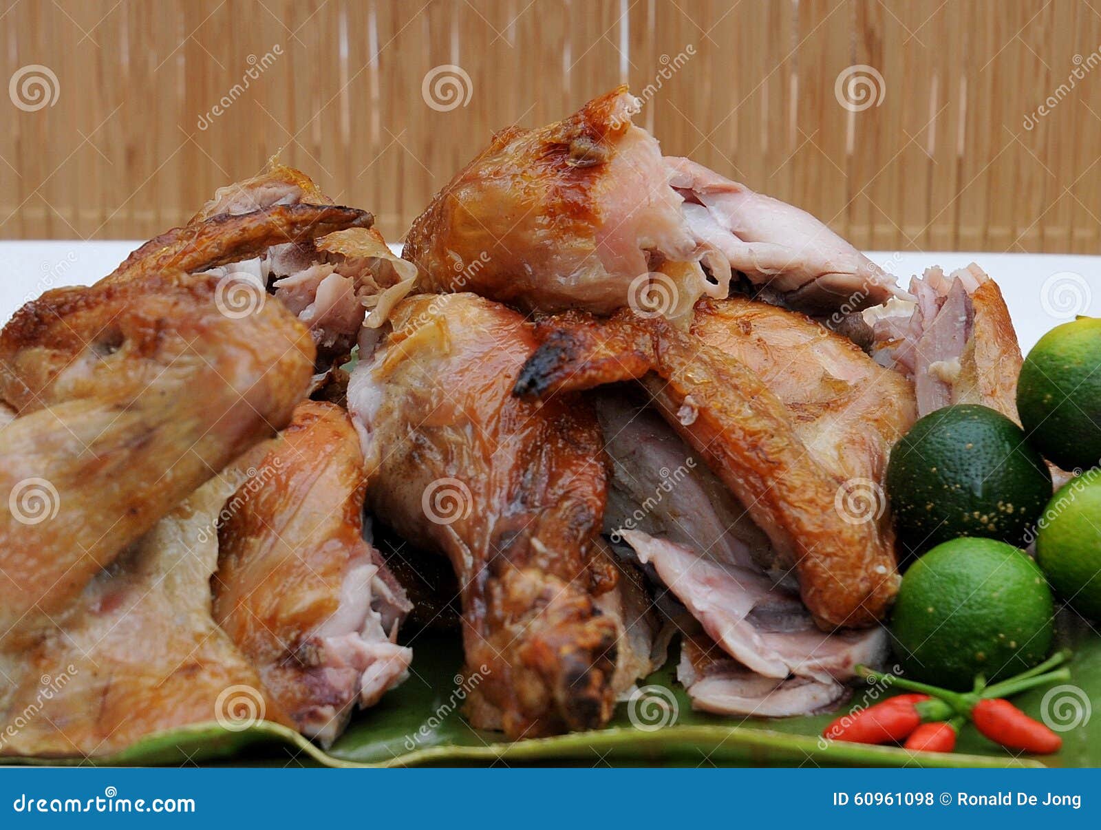 Comida De Las Filipinas, Lechon Manok (pollo Asado) Foto de archivo ...