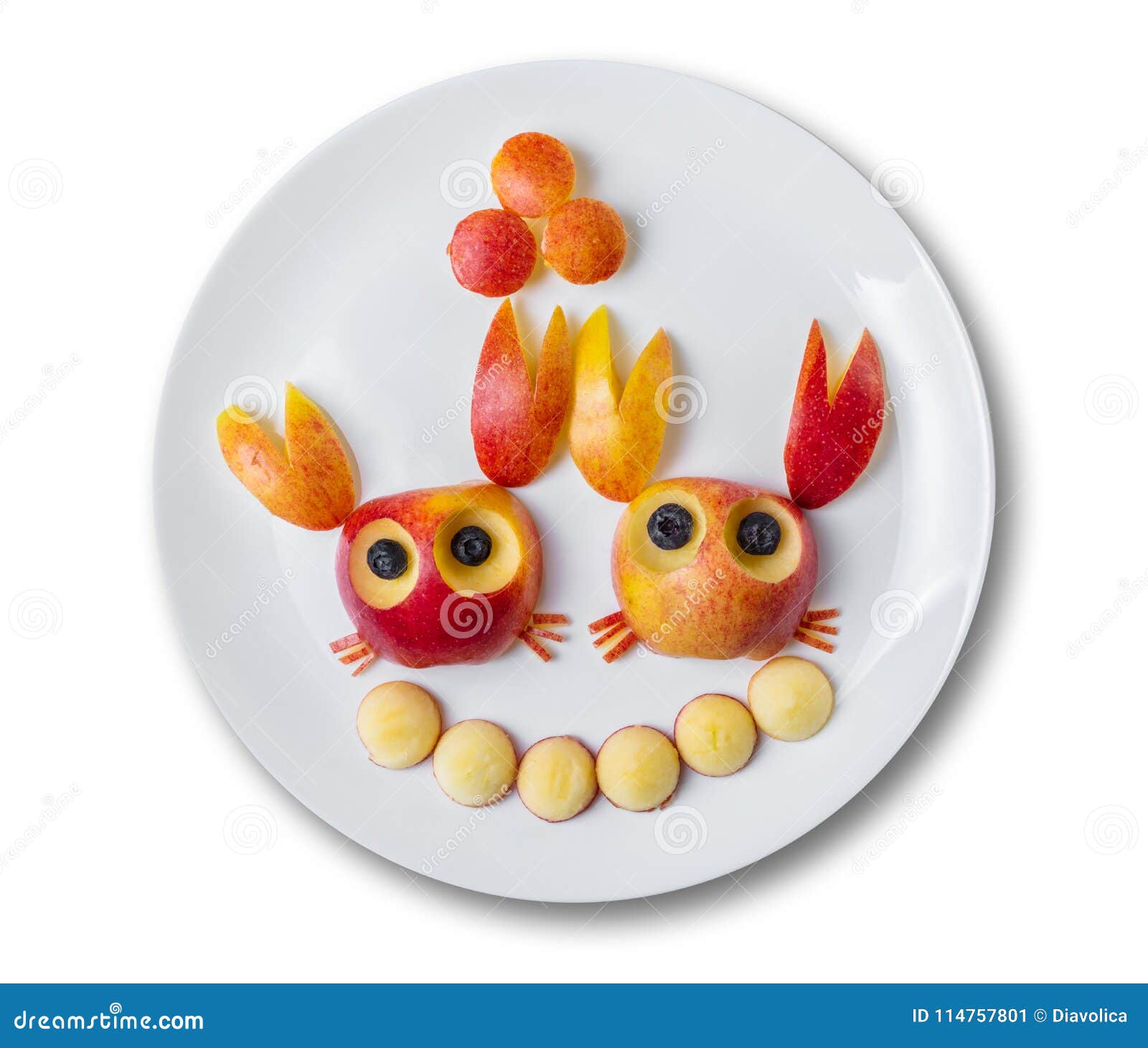 Comida Del Arte Para Los Niños Imagen de archivo - Imagen de creativo ...