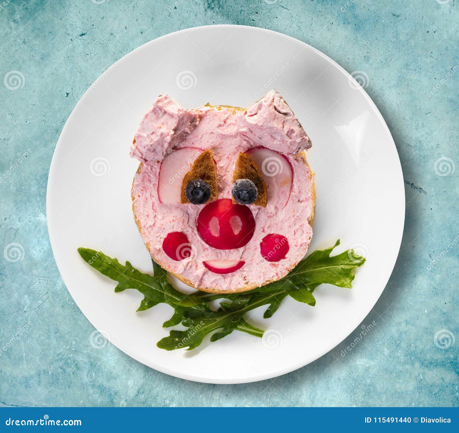 Comida Del Arte, Un Bocadillo Foto de archivo - Imagen de adornado ...