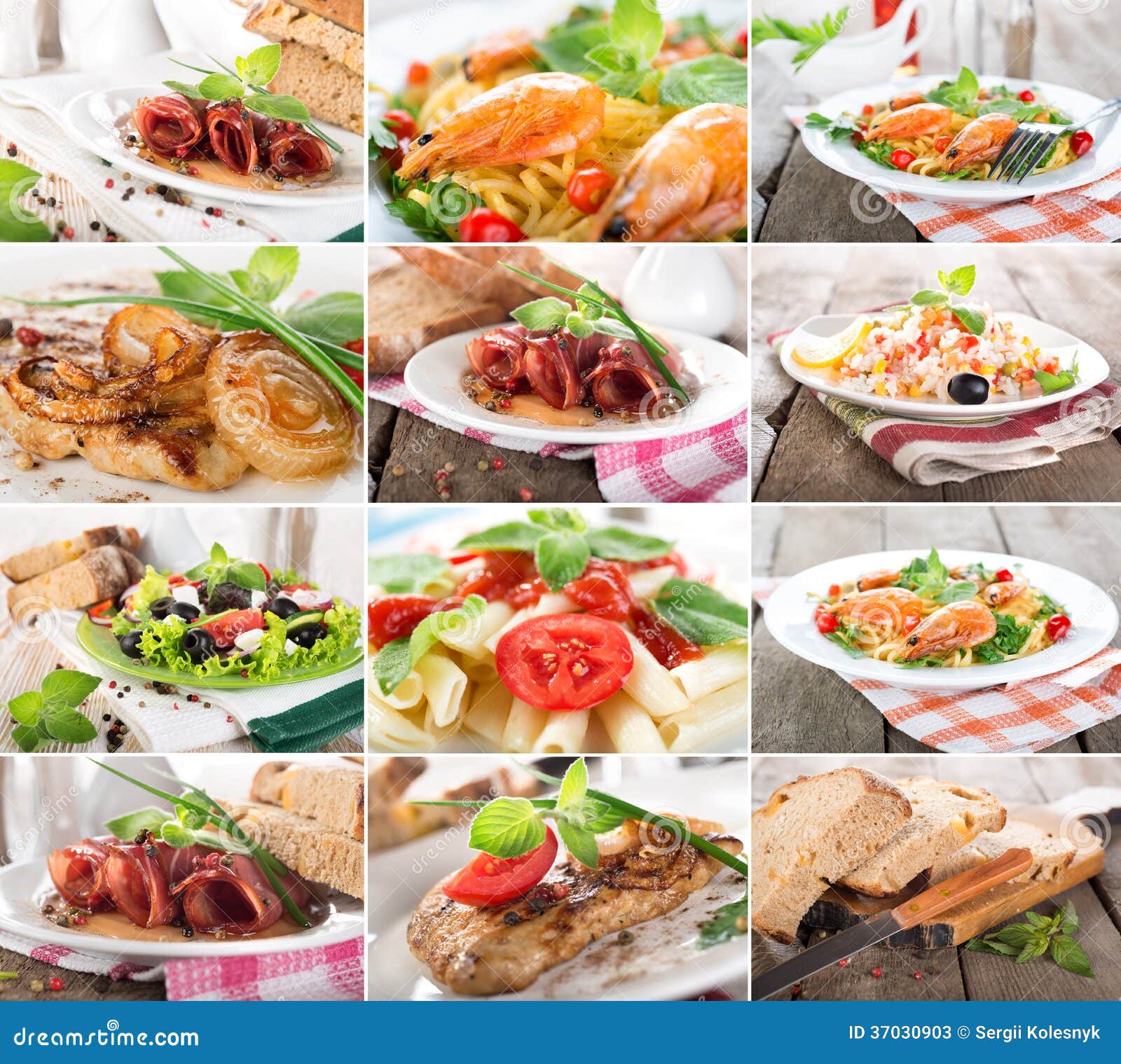Comida del collage imagen de archivo. Imagen de delicioso - 37030903