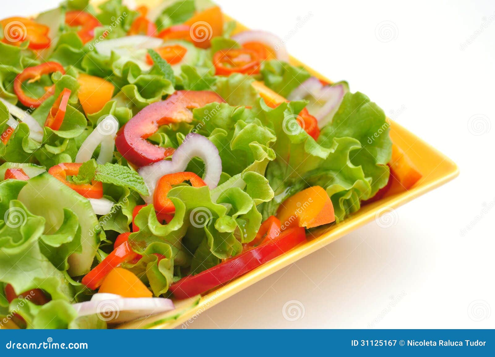 Comida Del Detox Con El Veggie, Ensalada Cruda Imagen de archivo ...