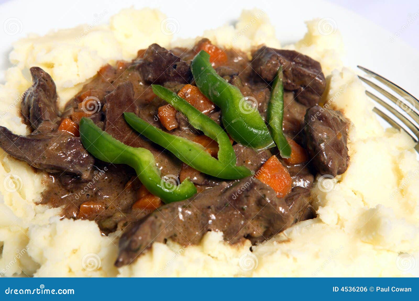 Comida Del Hígado Y De La Cebolla Foto de archivo - Imagen de verde ...