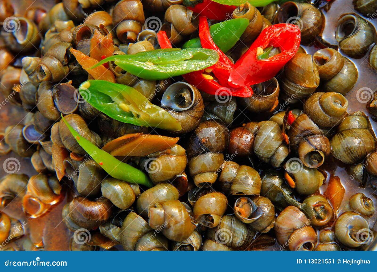 Comida Del Sabor De Los Caracoles Imagen de archivo - Imagen de ganso ...