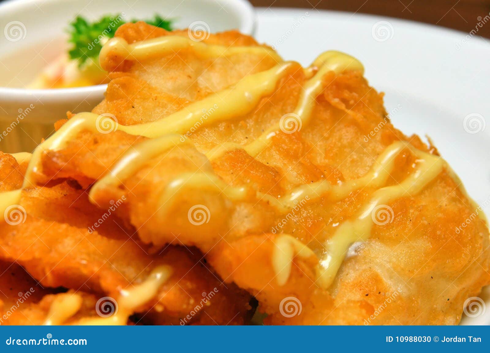 Comida Frita De La Chuleta De Los Pescados Foto de archivo - Imagen de ...